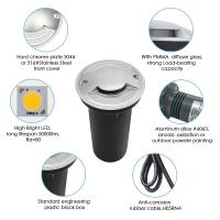 China DC24V Stainless Steel Inground Lamp One Two Four Side Way View RGB 3in1 LED 16+ Years Factory IP67 for sale