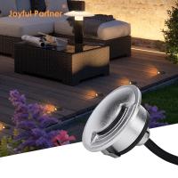 China Stainless Steel Buried Inground Light Waterproof 2 Side View DIA55MM SS316 Cover CE ROHS For Walkway for sale