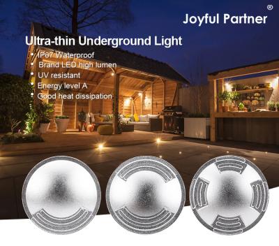 China LED Buried Deck Light DC24V Stainless Steel 1/2 /4 Side View 3W Casting Aluminum Housing for sale