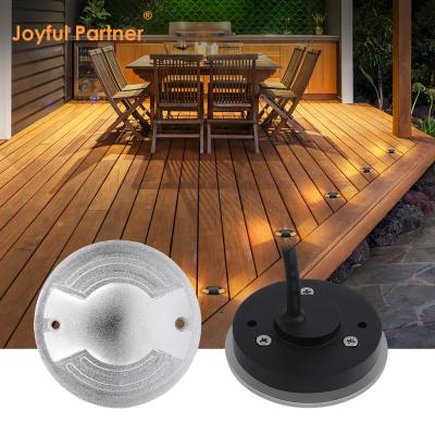 China IP67 Ultra-thin Underground Lights 24V 3W DIA70MM Recessed Warm White From China Factory for sale