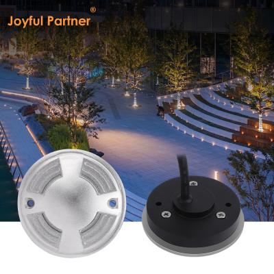 China Water Proof Side Step Light DC24V 3W DIA70MM Recessed Warm White One Two Four Side View for sale