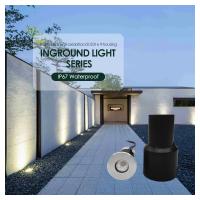 China Recessed Mini Deck Light 12V 24V 1W 2W LED Single Color DIA 38MM For Garden Square for sale