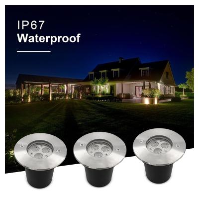 China Underground LED Garden Lights 3W 6W 9W DC12V-24V DIA108MM With Beam Angle 30 Degree for sale
