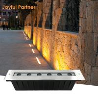 China 6W 12W Garden Recessed Linear Lighting Warm White SUS 316 Length 328MM For Outdoor Use for sale