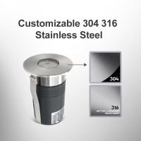 China LED Inground Uplight 1W 2W DIA55MM Aluminum Housing CRI85 6000K Daylight for sale