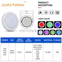 China Submersible Pool LED Lights IP68 Wall Mounted RGB Color 42W 12VAC Pool Equipment for sale
