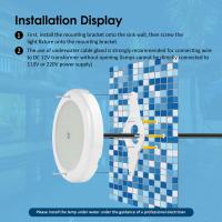 China Submersible Pool LED Lights IP68 Wall Mounted RGB Color 42W 12VAC Pool Equipment for sale