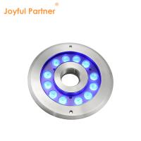 China LED Fountain Light DMX 512 Recessed Mounted IP68 12W 24W RGB Stainless Steel Water Jet for sale