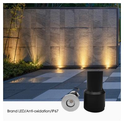 China Recessed Garden Underground Light Waterproof Stainless Steel Outdoor LED 12V 24V 3W for sale