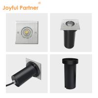 China Joyful Partner Deck Step Garden Lights Low Voltage 12 24V 6W CREE COB Warm White Square for sale