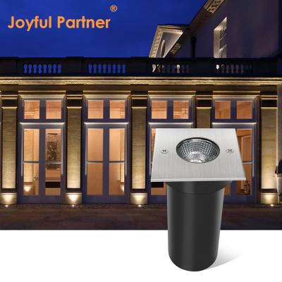 China Joyful Partner Deck Step Garden Lights Low Voltage 12 24V 6W CREE COB Warm White Square for sale