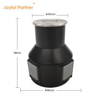 China LED Uplight 1W 2W Stainless Steel 316 Front Cover 100-240VAC DIA 55MM With Plastic Back Box for sale