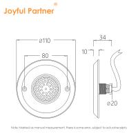 China LED PAR56 LED Swimming Pool Light 6W SMD2835 Dimension 110*34MM 20pcs/CTN DC12V Stainless Steel 316 With ABS for sale