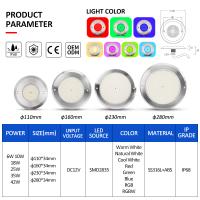 China LED PAR56 Pool Lamp 6W 10W 18W 35W 42W SMD LED 2835 Waterproof 110x34MM DC12V/AC12V for sale