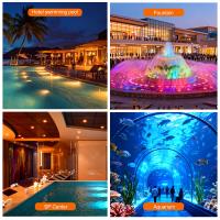 China AC12V Swimming Pool Light RGB Underwater 6W SMD5050 PC Housing Decor with 18 Keys Remote for sale