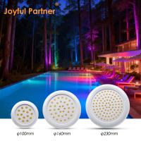 China LED Pool Light Wall Mounted Resin Filled AC12V PC Material 100MM 160MM 230MM 6W 10W 12W 18W 25W 30W for sale
