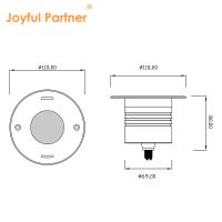 China Underwater Recessed Light 316 Stainless Steel Face Marine-Grade Material With 110MM Diameter for sale