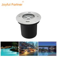 China Underwater LED Lighting Fixture Recessed Mounted 4*2.5W RGB3in1 DMX 24 Volt IP68 Stainless Steel Material Body for sale