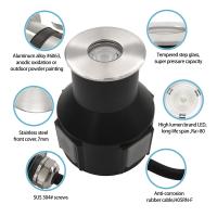 China Outdoor Buried Inground Lights DC24V Inbuilt Driver DIA55MM 3W 3000K IP67 For Garden Pathway Application for sale