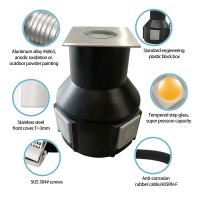 China Inground Led Light Beam Angle 8 Degree DC24V 3W 3000K 50*50MM With IP67 Aluminum Body for sale