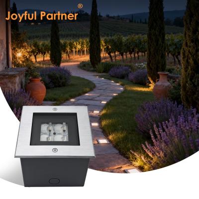 China Square Inground Deck Uplight 125*125MM ADC12 Die-Casting Aluminum Housing High SMD LED With Deep Anti-glare Design for sale