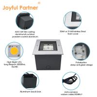 China Square LED Underground Lights 24V 8W 3000K 316 Stainless Steel Faceplate With ABS Sleeve for sale