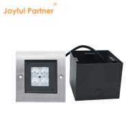 China Square Steel Inground Up Light AC100-240V 4*2W LED 316 Stainless Steel Trim With 0.5M Electrical Cable for sale
