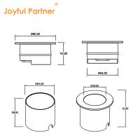 China LED Underground Lights Deep Anti-glare Design Polarization Pure Aluminum 6063# Housing 4W LED Warm White for sale