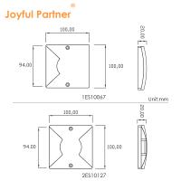 China Sided Emitting Inground Lights 1W 3W 100*100MM Pure Aluminum Material DC24V For Garden Park for sale