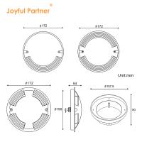 China Side Emitting Inground Light Stainless Steel Cover 10W OSRAM SMD DIA 172MM With ABS Mouting Sleeves for sale