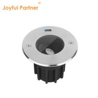 China Drive-Over Waterproof LED Inground Light 316L Stainless Steel Adjustable Beam DIA95MM 3W CREE SMD for sale