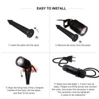 China Led Garden Spike Light Decoration CREE COB LED 10W DIA63MM 12VDC With Plastic Spike for sale