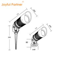 China LED Garden Spot Lights IP65 14W Cree COB DC24V AC 220V DIA68MM With Anti Glare Hood for sale
