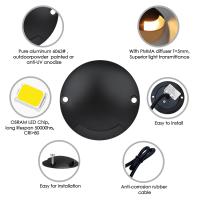 China IP65 Rated 1W LED Underground Deck Light Outdoor Step Driveway Lighting 12V Inground Uplights for Road Use for sale