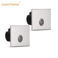 China Floor & Wall LED Recessed Light 1W 3W IP65 White 3000K Aluminum Material 80*80MM for sale