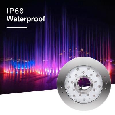 China LED Fountain Light DMX512 Controllable DC24V Stainless Steel RGBW Color Changing For Landscape Underwater for sale