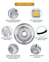China LED Fountain Light 316L Stainless Steel Temperd Glass DC12V24V 12x3W RGB3in1 LED CRI85 for sale