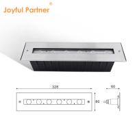 China LED Underwater Linear Light IP68 DC24V 6W 12W Recessed Rectangle 328MM Length With 8MM Tempered Glass for sale