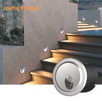 China LED Stair Lights 2W OSRAM 1W 2W 3W AC100-240V Round Recessed Diameter 80MM For Concrete Wall for sale