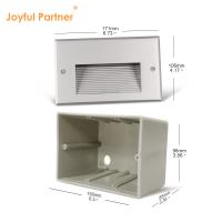 China LED Recessed Wall Light SMD3528 AC100-240V Casting Aluminum Material With PVC Mounting Sleeve for sale