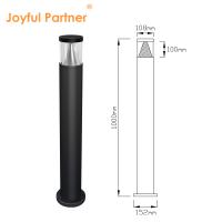 China LED Bollard Light AC220V DC24V Cylindrical Shape Bridgelux LED 3000K DIA108MM Premium Aluminum For Lawn Pathway for sale