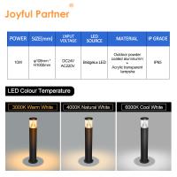 China LED Bollard Light AC220V DC24V Cylindrical Shape Bridgelux LED 3000K DIA108MM Premium Aluminum For Lawn Pathway for sale