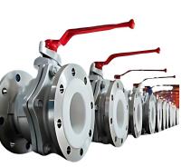 China Fluorine Lined Stop Valves for pipeline Strong Corrosion Resistance for sale