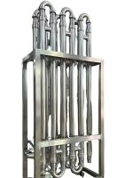 China Vertical Stainless Steel Heat Exchanger Water /Oil / Gas For Air / Steam Circulation for sale
