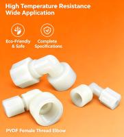 China PVDF Female Thread Elbow for sale