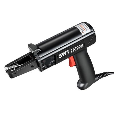 China Tie Thick 11mm Automatic Cable Tie Tool Model SWT25100H Operation Speed 07 Seconds Per Cable Tie Designed For Efficiency for sale