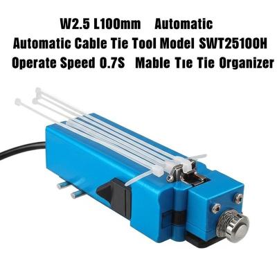 China Cable Ties W2.5 L100mm Automatic Cable Tie Tool Model SWT25100H Operate Speed 0.7S Professional Fast Cable Tie Organizer for sale