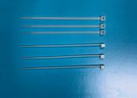 China T25100 Nylon Cable Ties Natural Color Solid Material Polyamide 66 Easy To Go Through for sale
