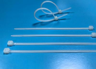 China 120mm Length Natural Nylon Cable Ties Max Binding Diameter 22mm Long Lifespan for sale