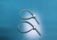 China Straight Nylon Cable Ties 18 Lbs Tensile Strength For Bundling Wire Harness for sale